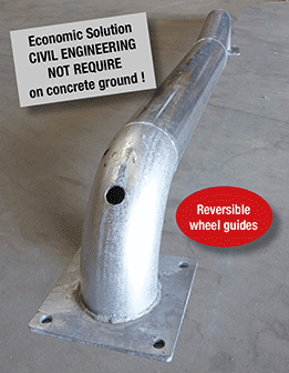 Universal galvanized wheel guides Expresso