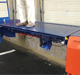 Leveler position "Pedestrian access" (lip retracted) to open the ...