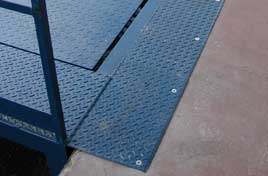 Dock cover cap for leveler