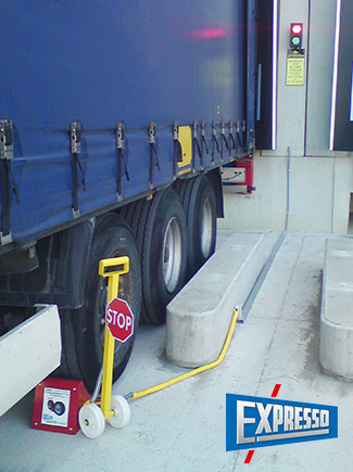 Electric Wheel Chock with eccentric