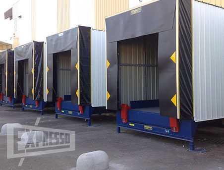 Niveleurs de quai avec tunnels de chargement