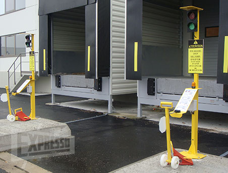 Wireless wheel chock and CaleBox Depot System